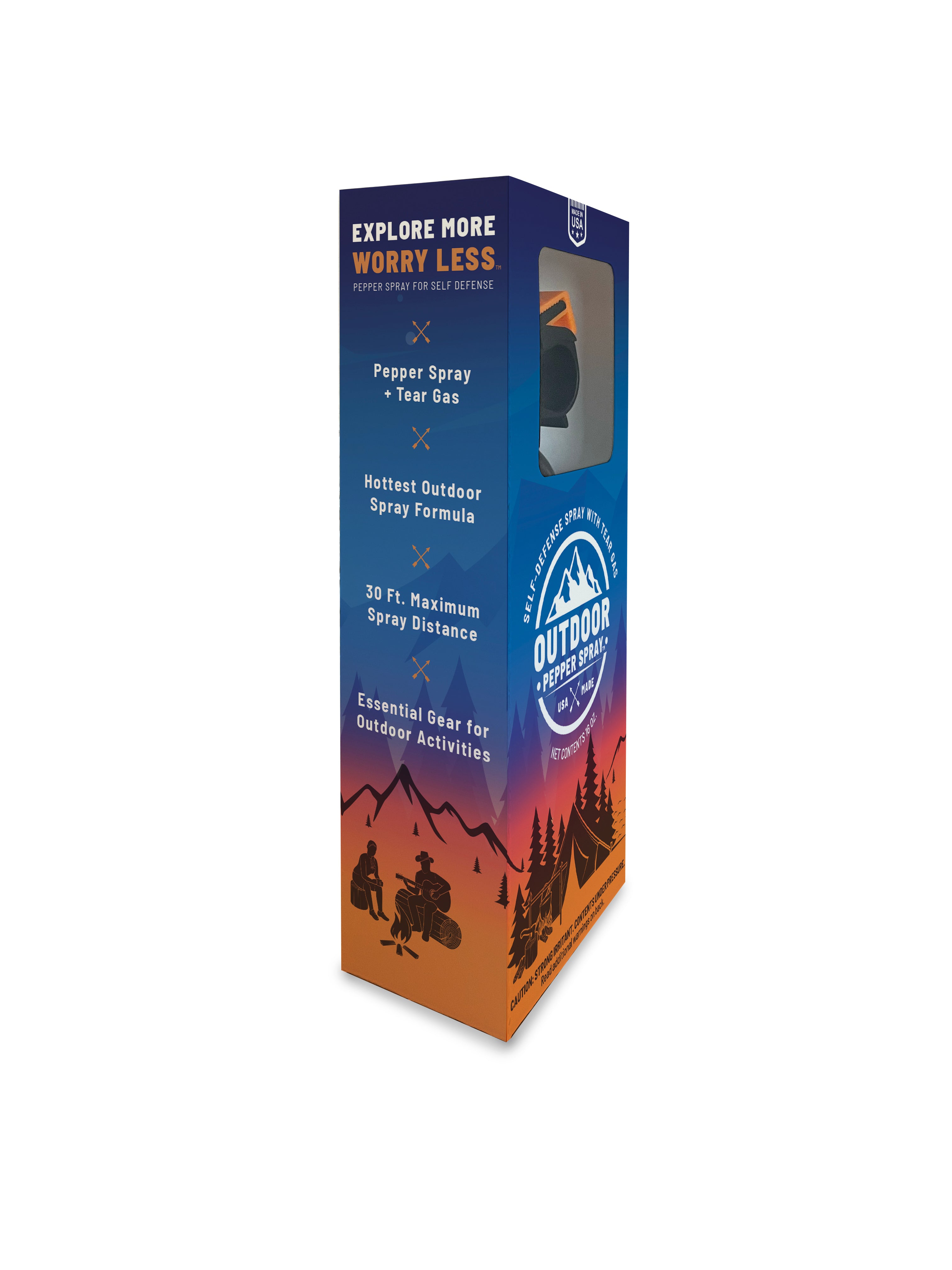 Outdoor Pepper Spray With CS Tear Gas And FIVE POINT THREE Million Outdoor Pepper Spray With CS Tear Gas And FIVE POINT THREE Million